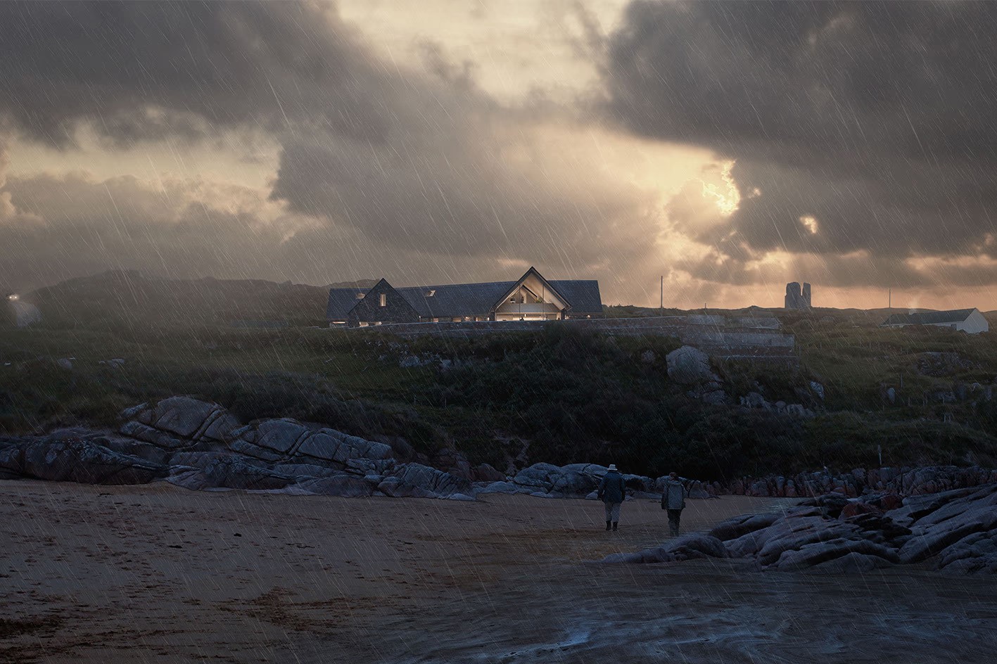 Foster Lomas wins approval for remote Irish seafront home