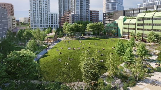 Feix and Merlin’s ‘gemstone’ pavilion at Canada Water wins planning