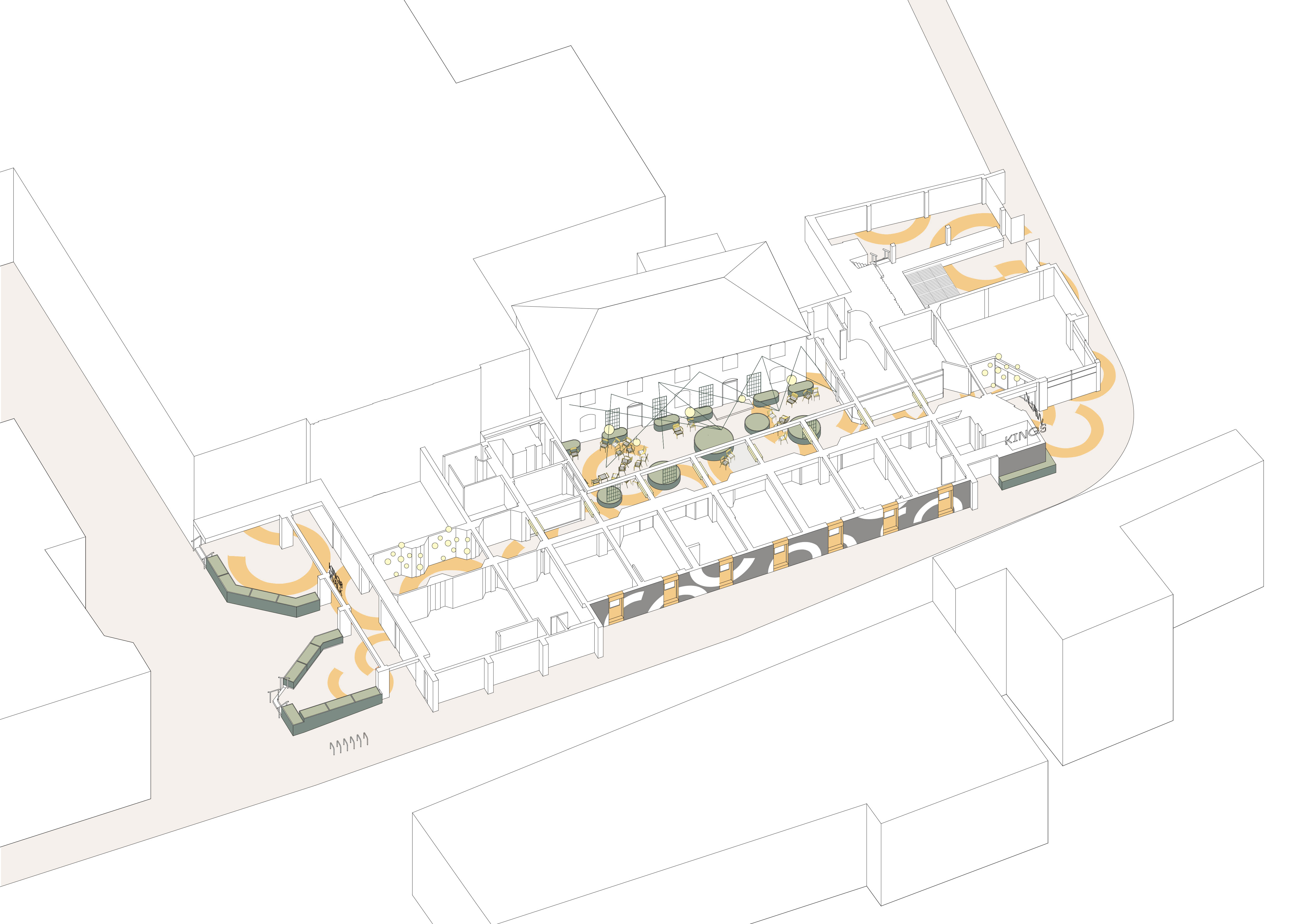 Studio Multi reactivates 1970s shopping arcade in Winchester