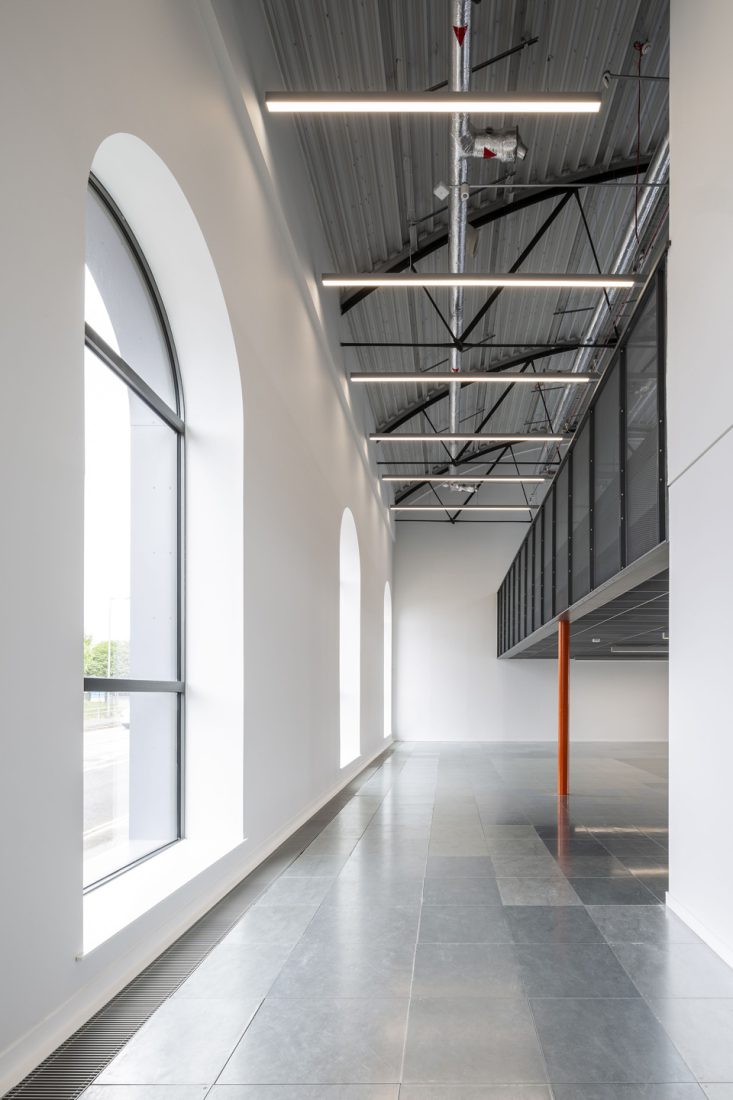 INCH and Sheppard Robson convert disused gas purifier shed to workspace