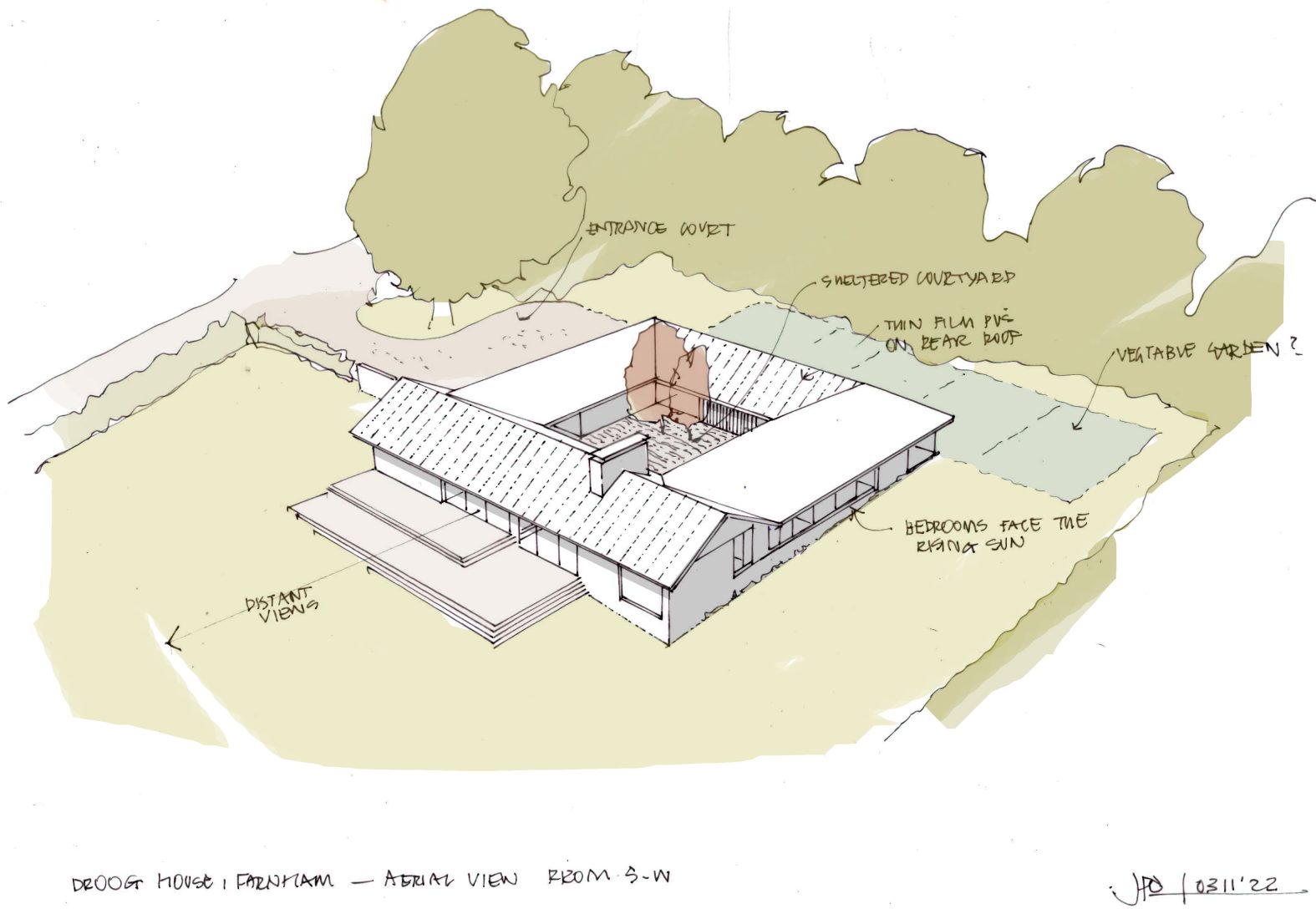 John Pardey-designed rural Surrey house for tech executive approved