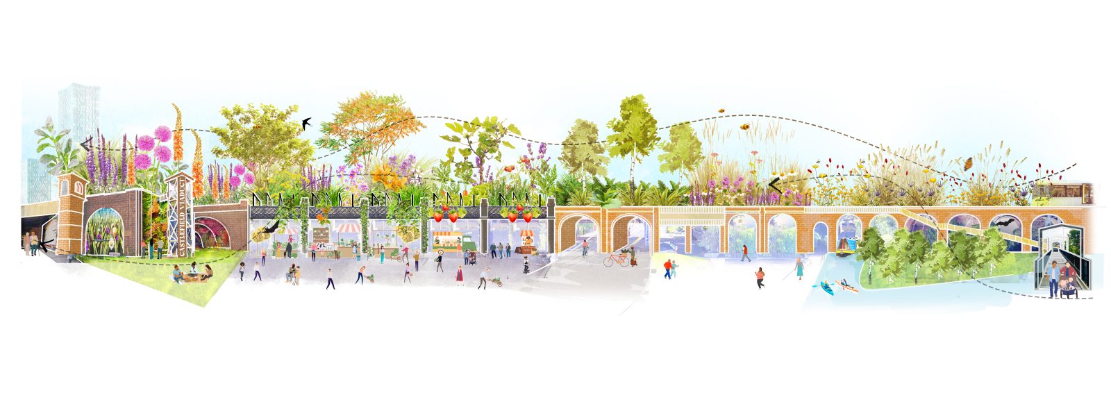 BDP unveils images of proposed Manchester ‘High Line’