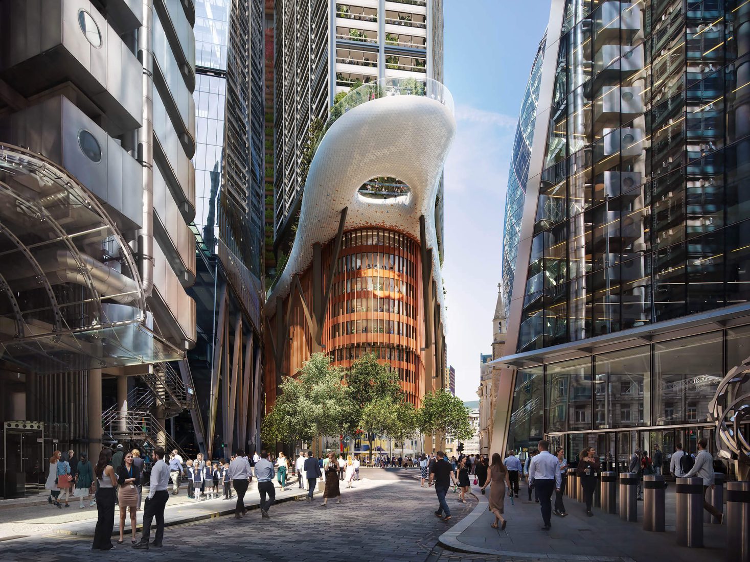 Eric Parry trims footprint on reconfigured One Undershaft skyscraper