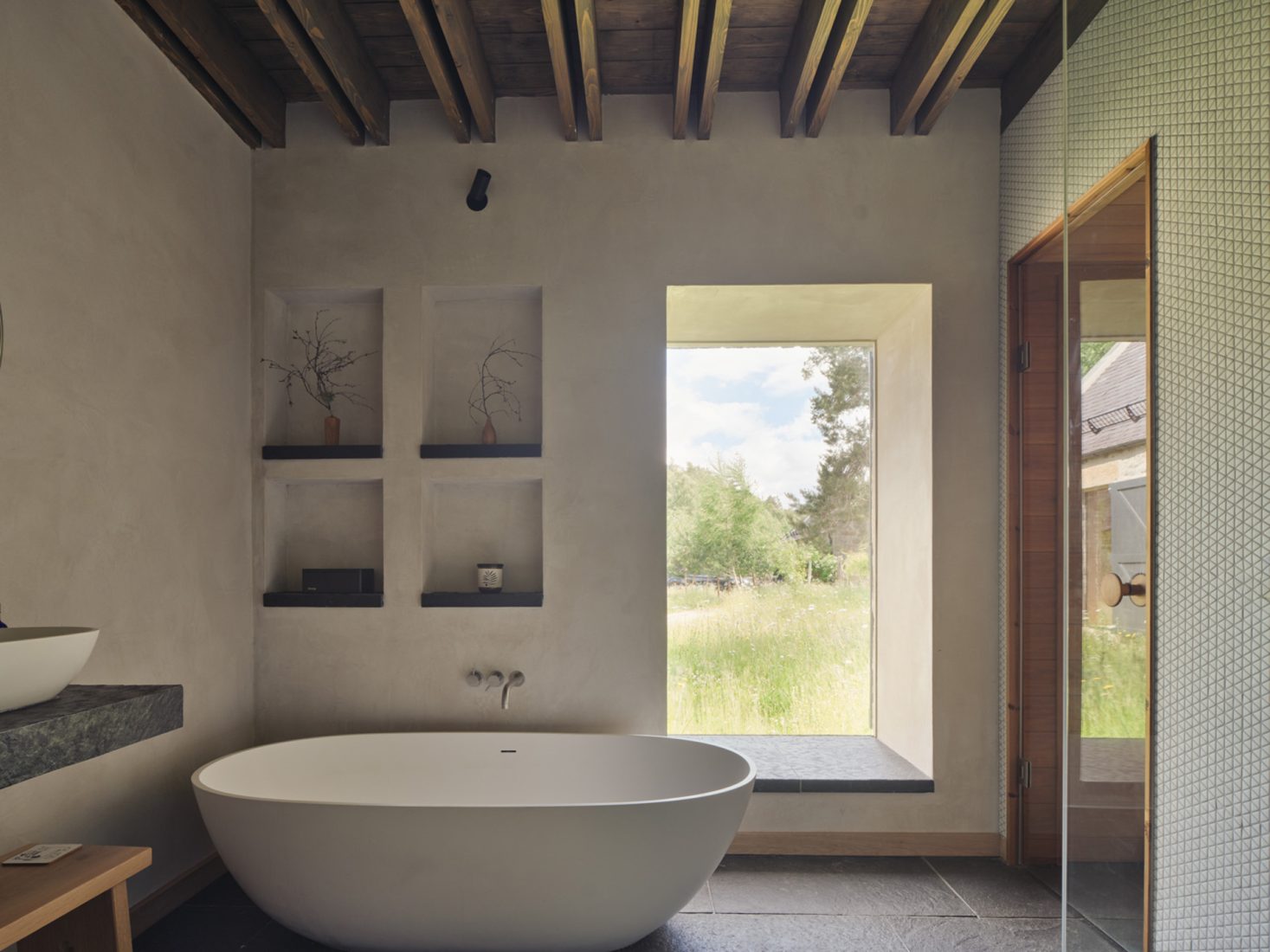 Moxon Architects converts Highland farmstead into guesthouse and studio