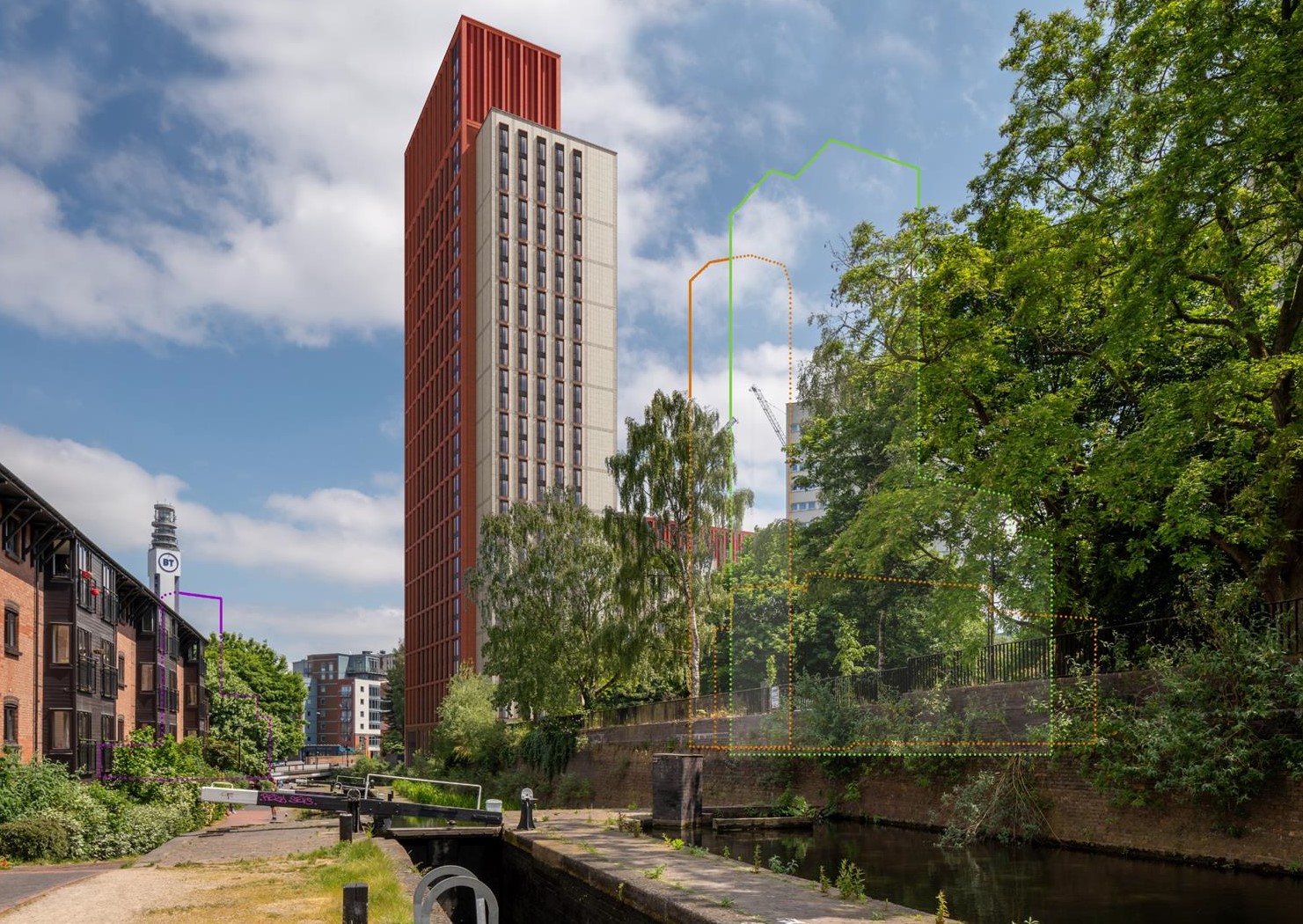 Associated Architects submits 1,200 student bed Birmingham scheme
