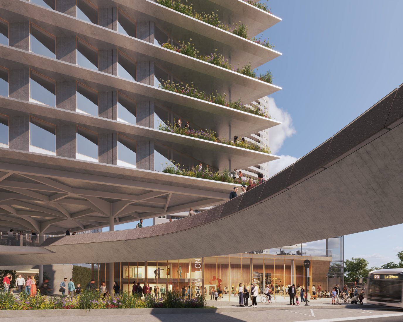 RSHP wins contest to reimagine key Paris La Défense site