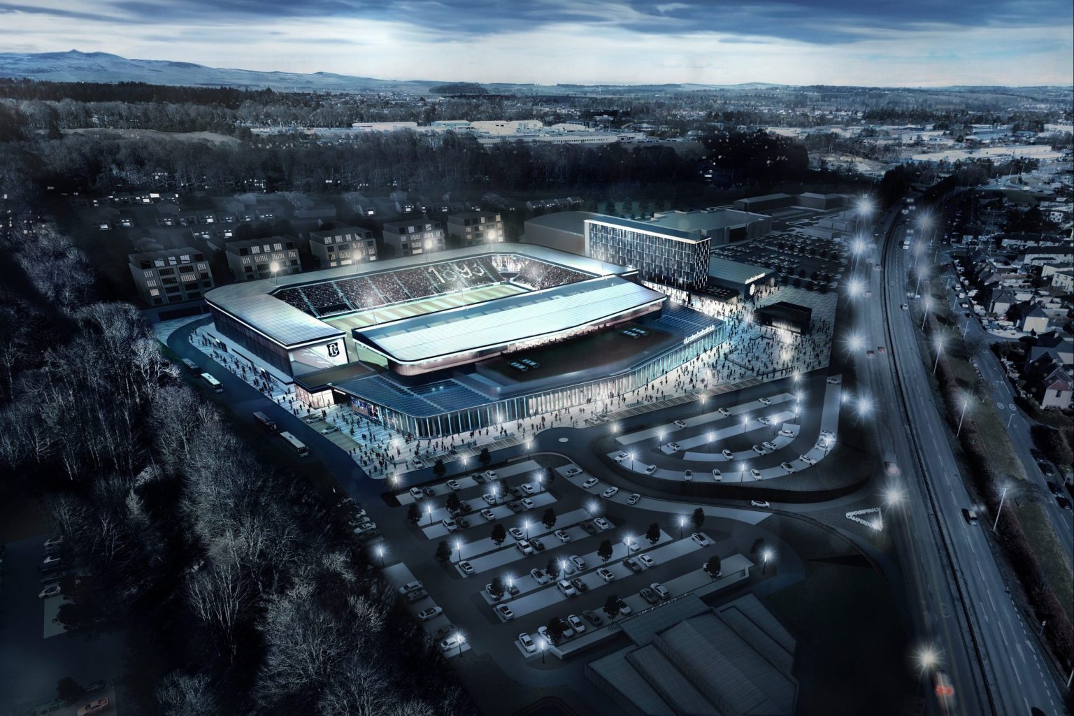 Holmes Miller reveals concept design for new Dundee FC stadium