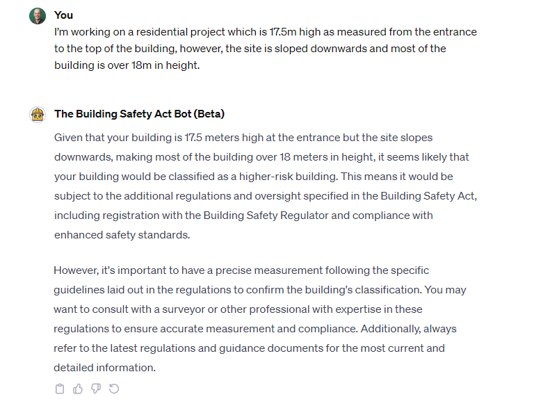 Worried about the Building Safety Act? Maybe try my building safety bot