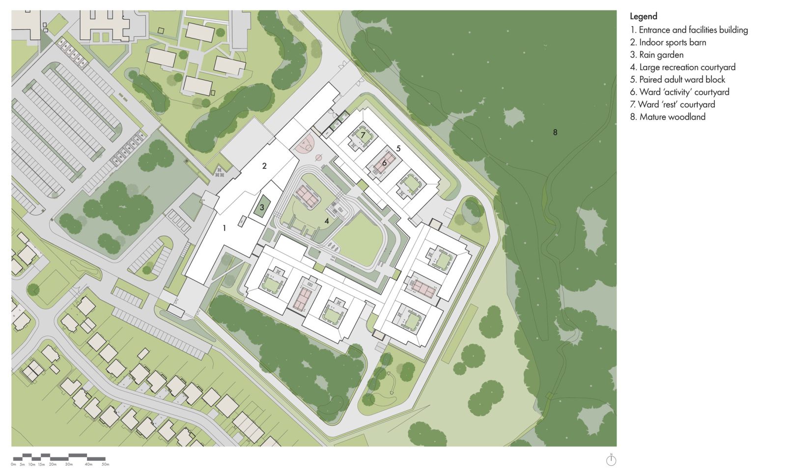 Medical Architecture designs medium secure hospital in Northumberland
