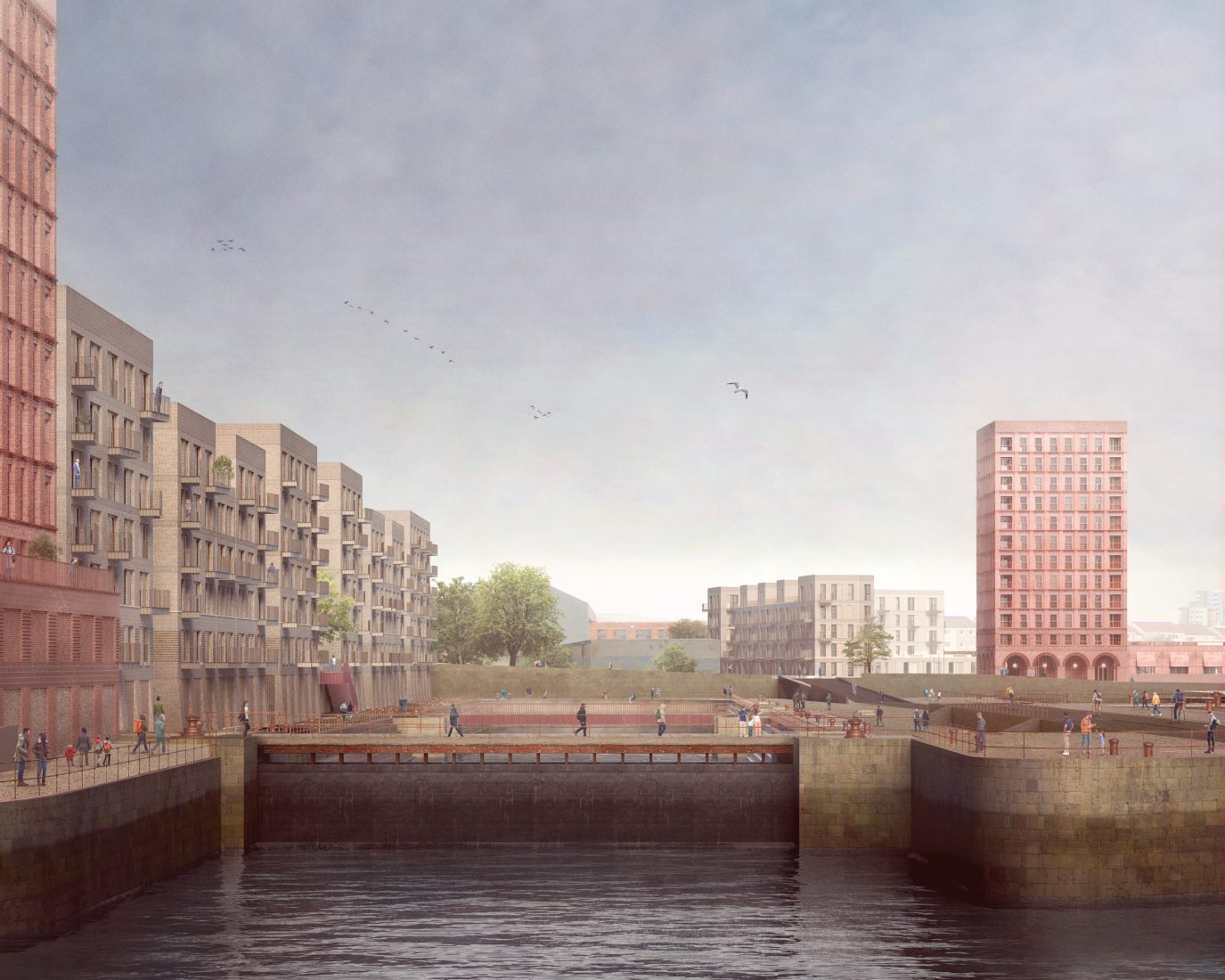 O’DonnellBrown’s Glasgow dockside housing plans OK’d