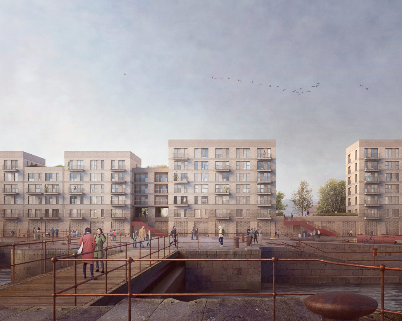 O’DonnellBrown’s Glasgow dockside housing plans OK’d
