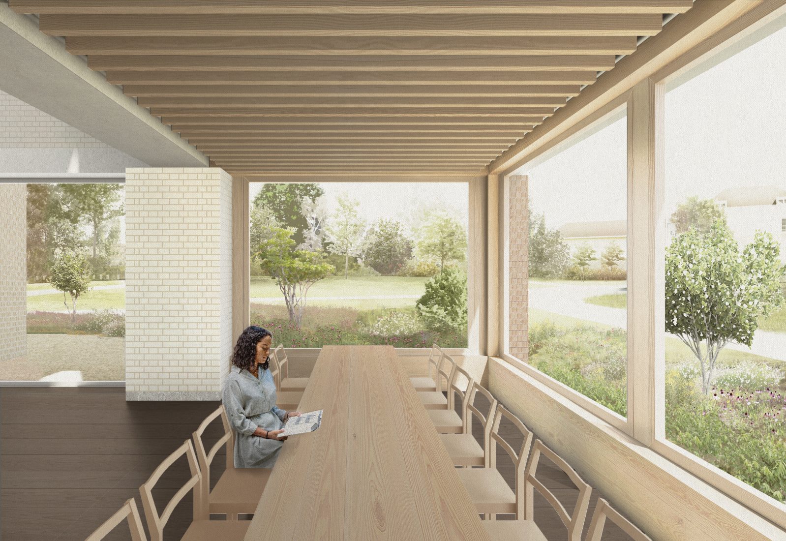 Feilden Fowles’ Oxford student homes and dining hall approved
