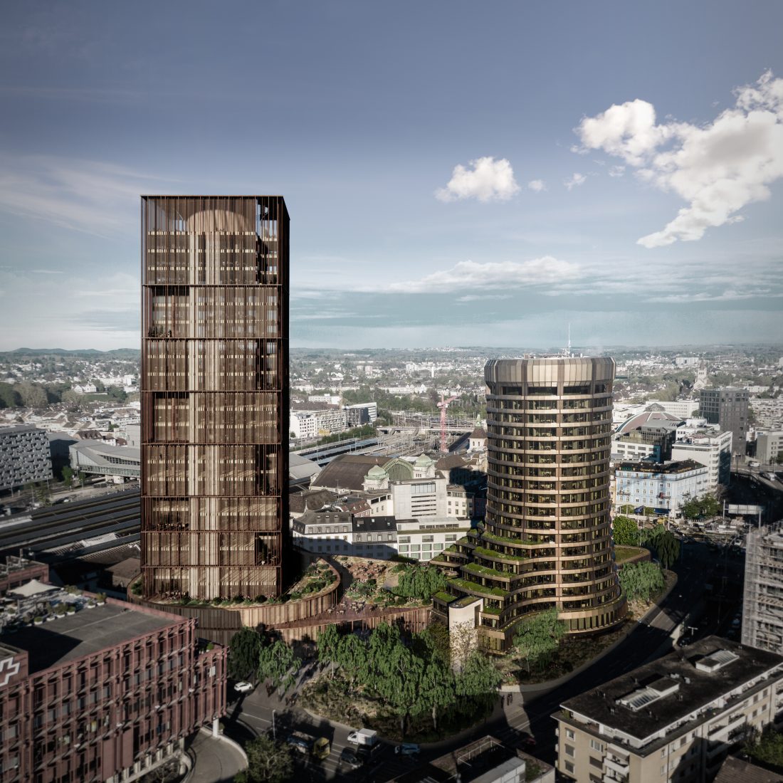 Chipperfield and Fosters’ losing Basel bank designs revealed