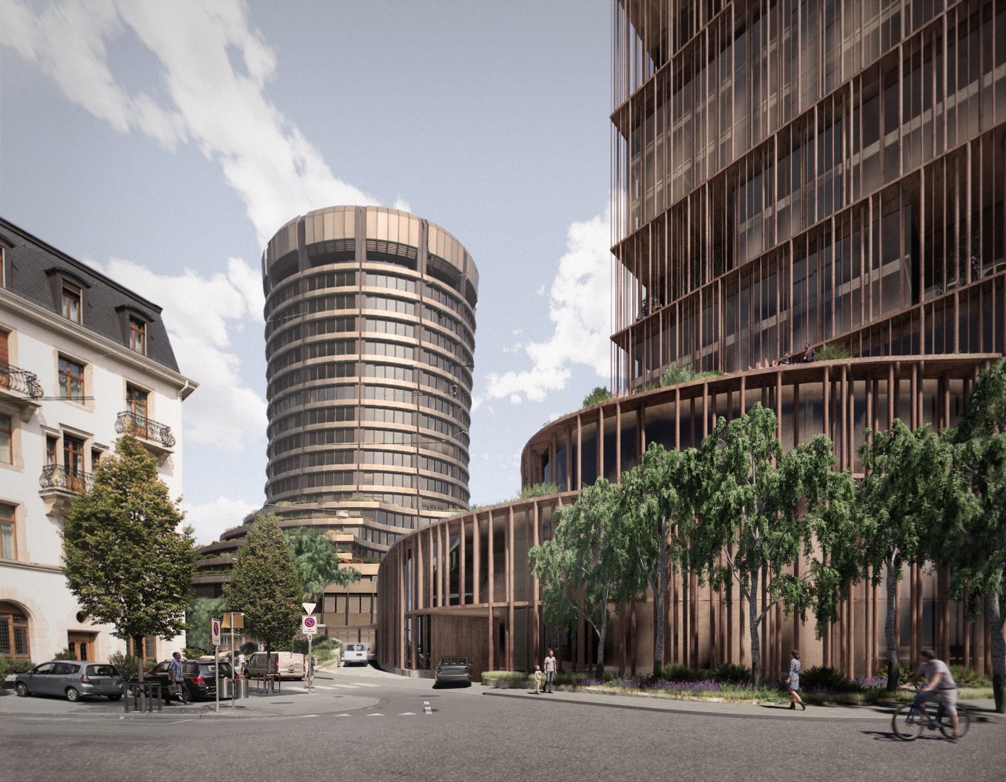 Chipperfield and Fosters’ losing Basel bank designs revealed