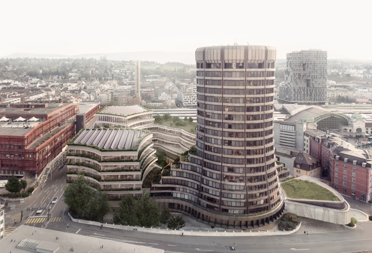 Chipperfield and Fosters’ losing Basel bank designs revealed