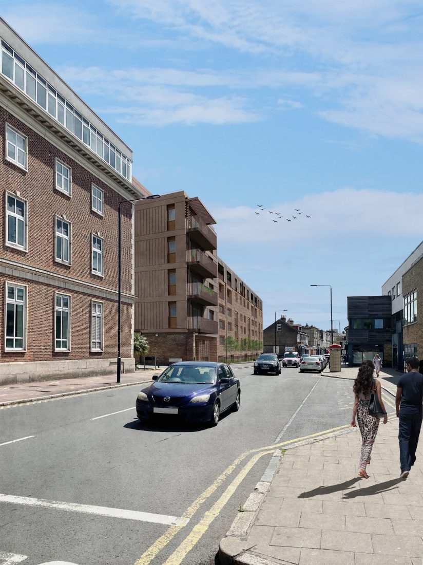 Studio Partington’s 100% affordable ‘airspace’ council housing approved
