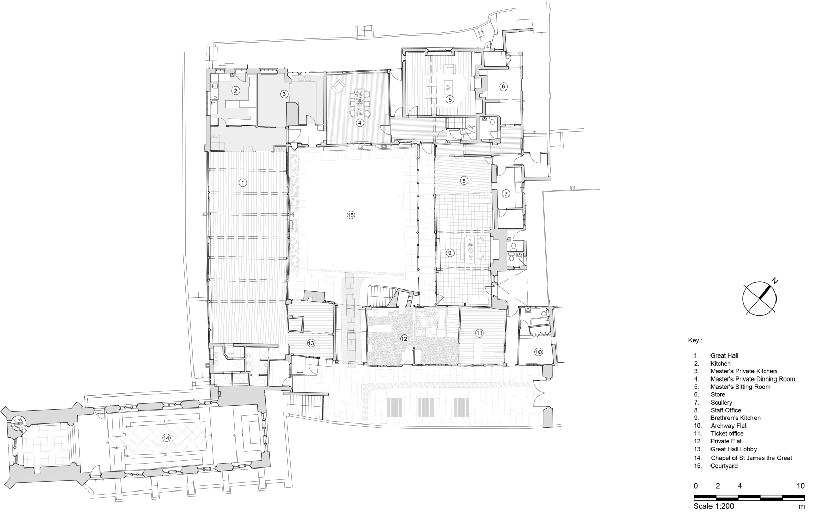 Donald Insall restores Grade I-listed medieval courtyard complex in Warwick