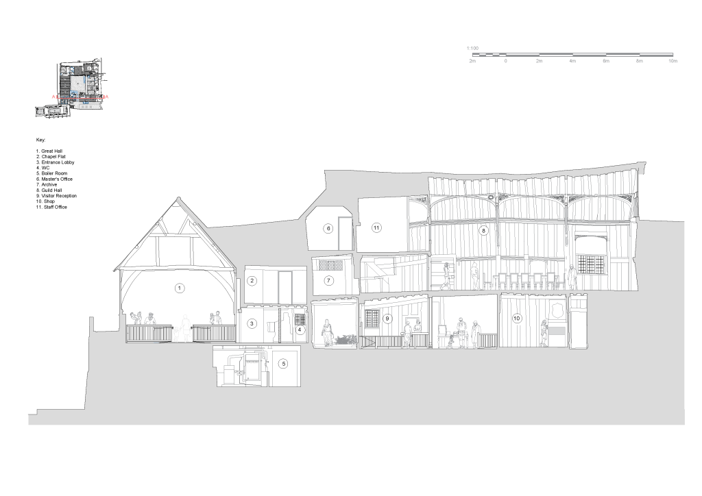 Donald Insall restores Grade I-listed medieval courtyard complex in Warwick