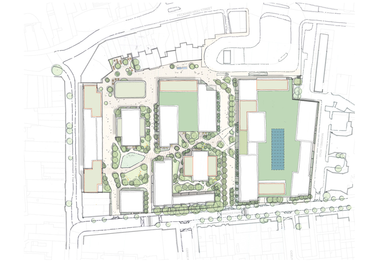 dRMM unveils first designs for 850-home Peckham estate regeneration