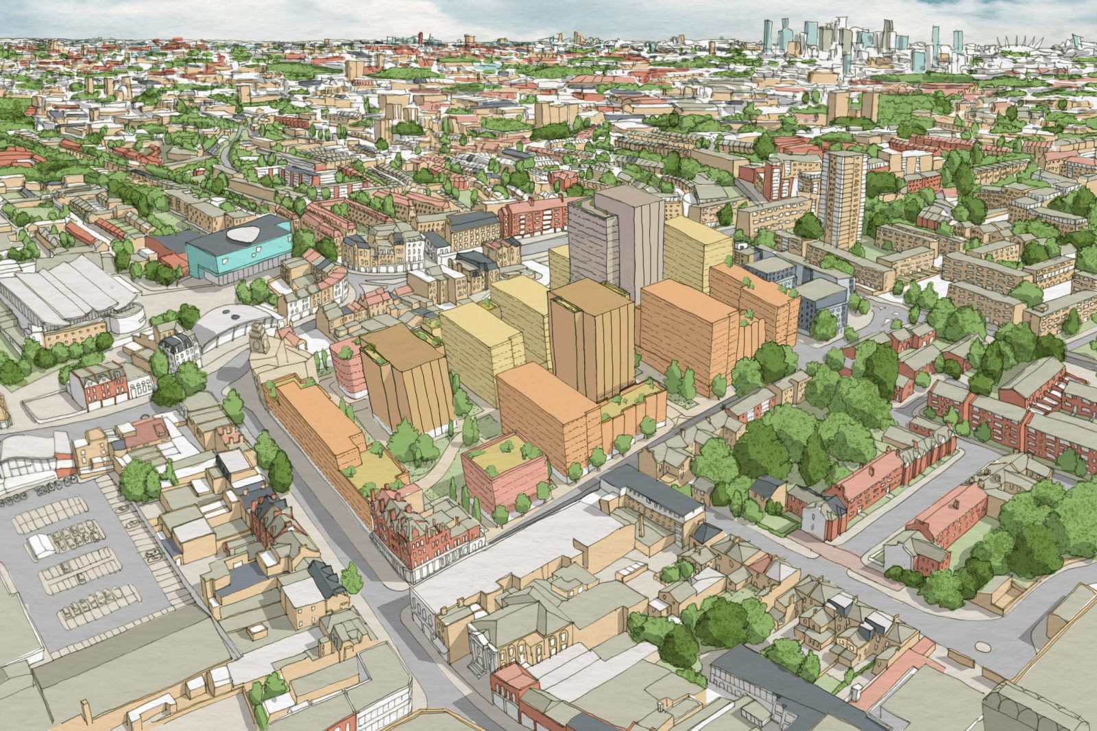 dRMM unveils first designs for 850-home Peckham estate regeneration