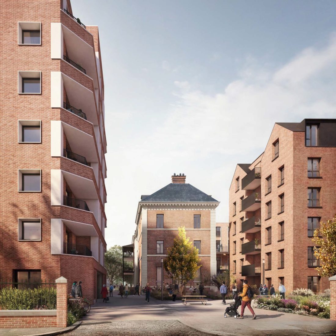 AHMM submits 270-home scheme for east London ‘mulberry tree’ site