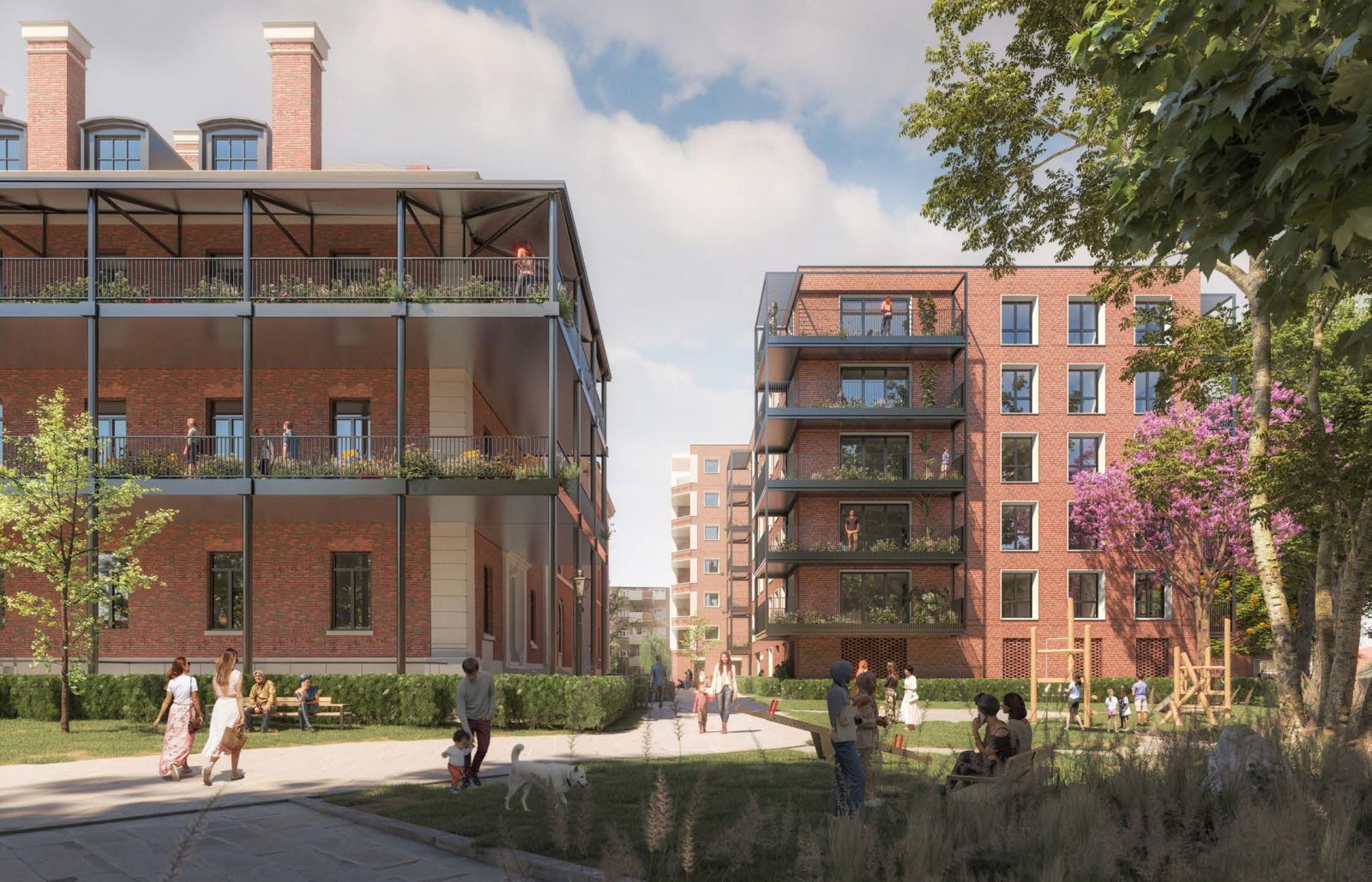 AHMM submits 270-home scheme for east London ‘mulberry tree’ site