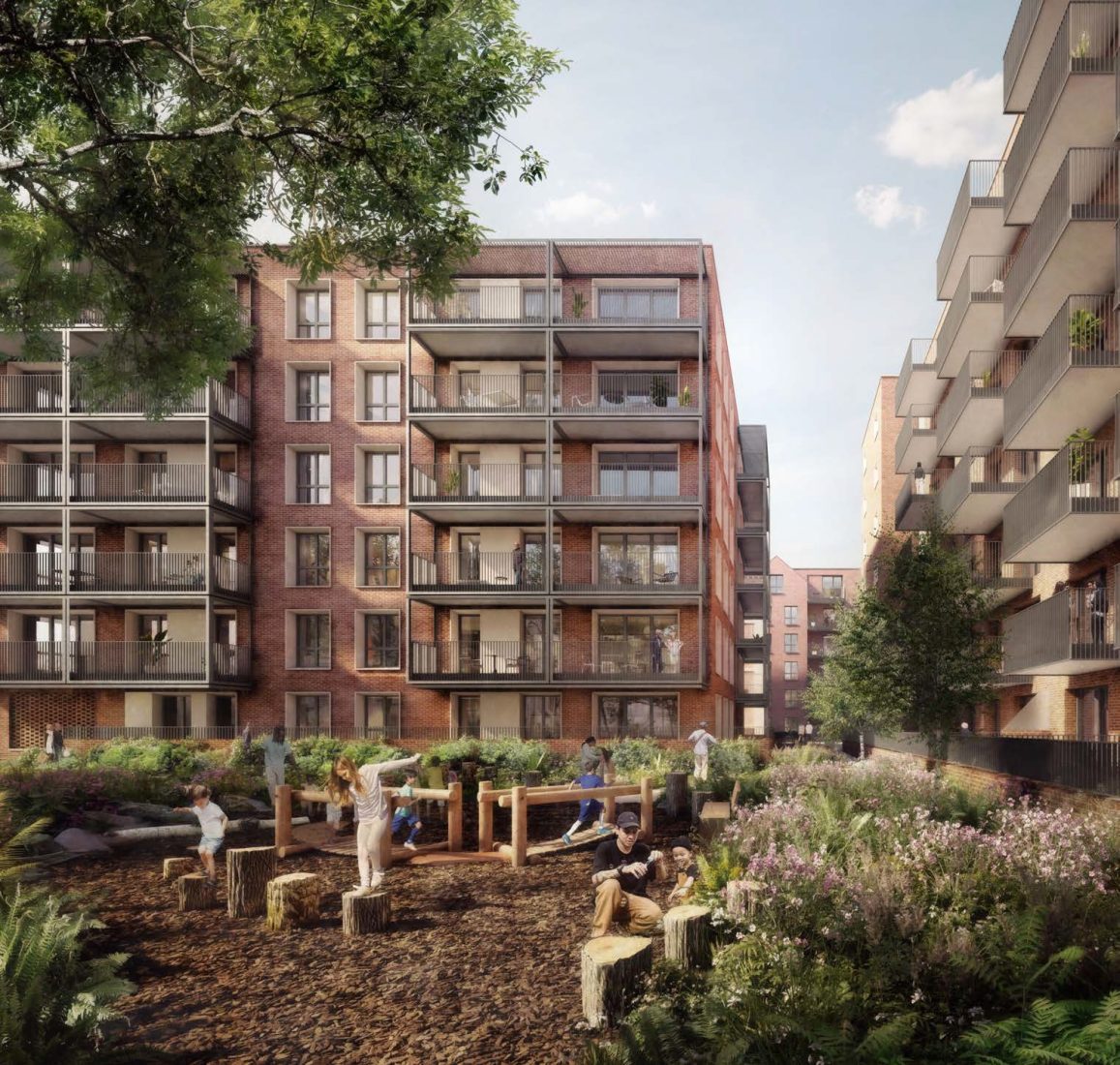 AHMM submits 270-home scheme for east London ‘mulberry tree’ site