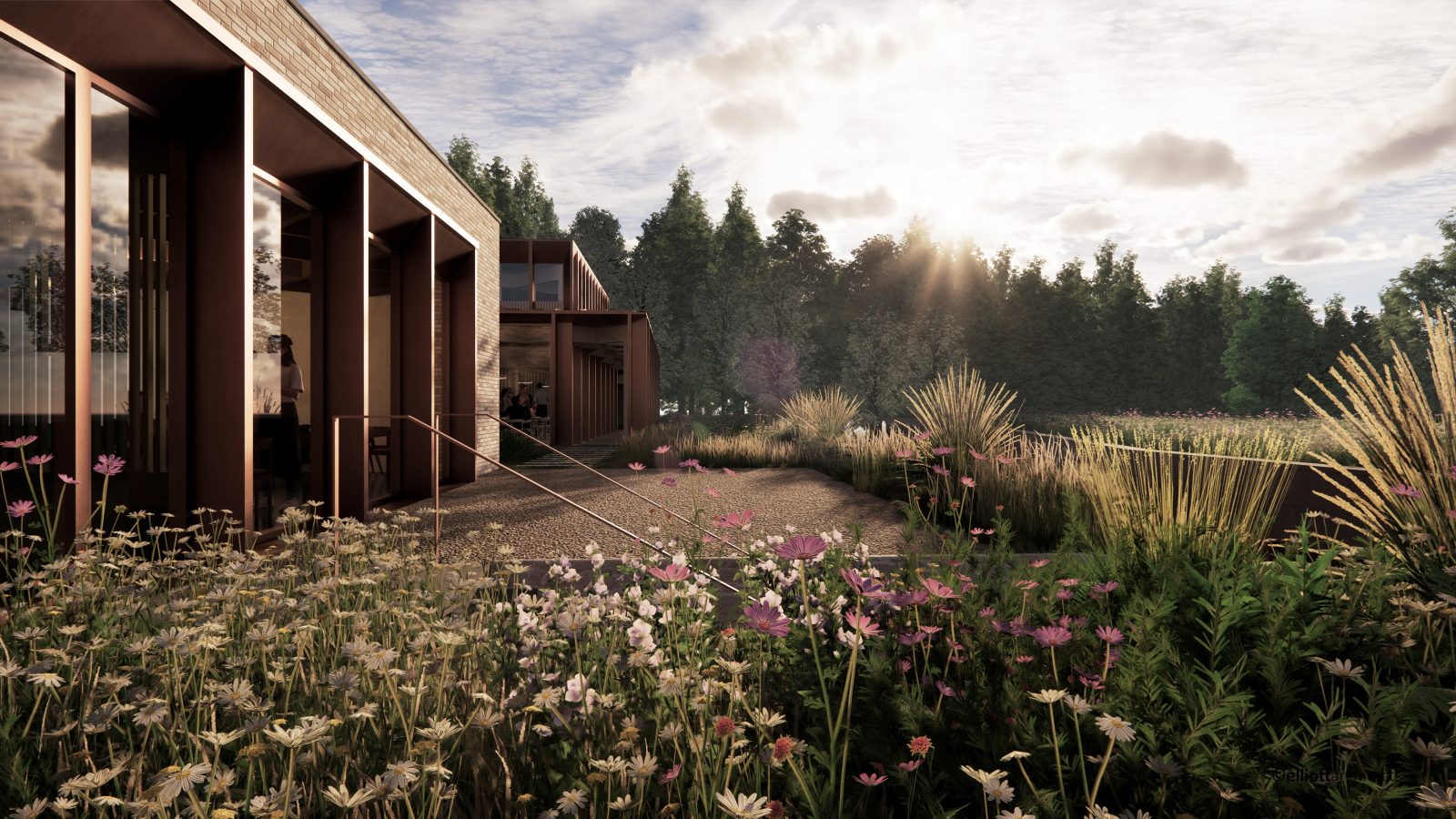 Elliott Architects reveals rural restaurant plans for Michelin-starred duo
