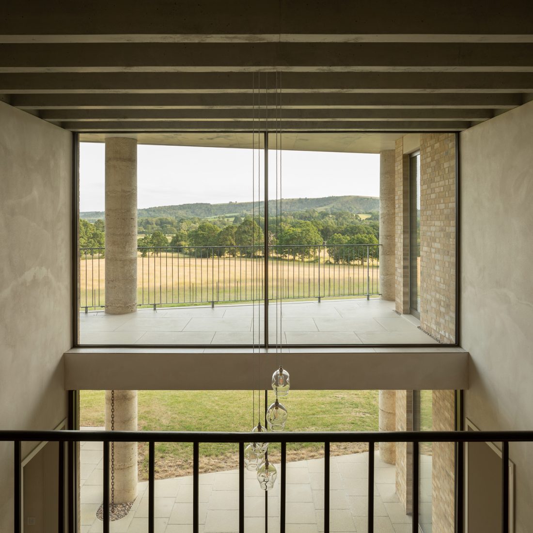 Sandy Rendel Architects completes colonnaded villa in South Downs