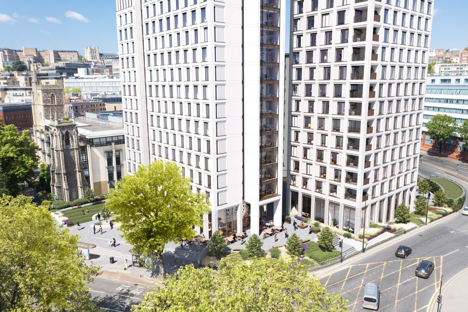 Hodder + Partners designs Bristol’s tallest building, replacing 18 ...
