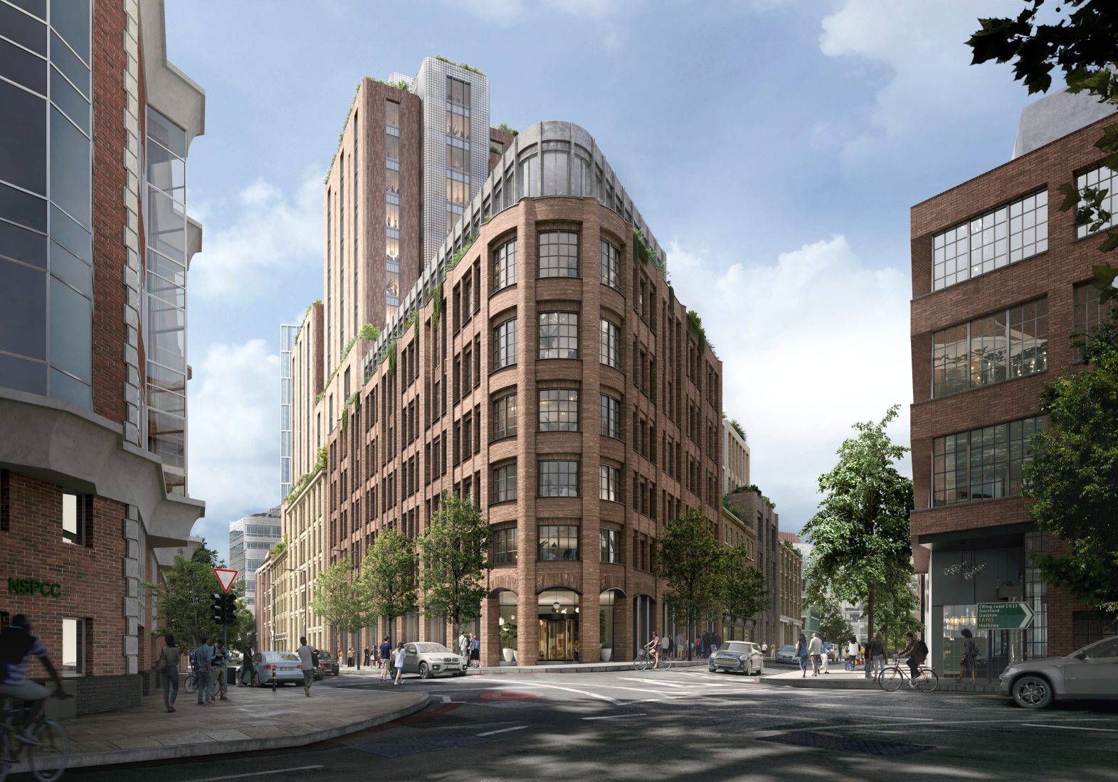 KPF reveals mixed-use Shoreditch masterplan with 19-storey tower