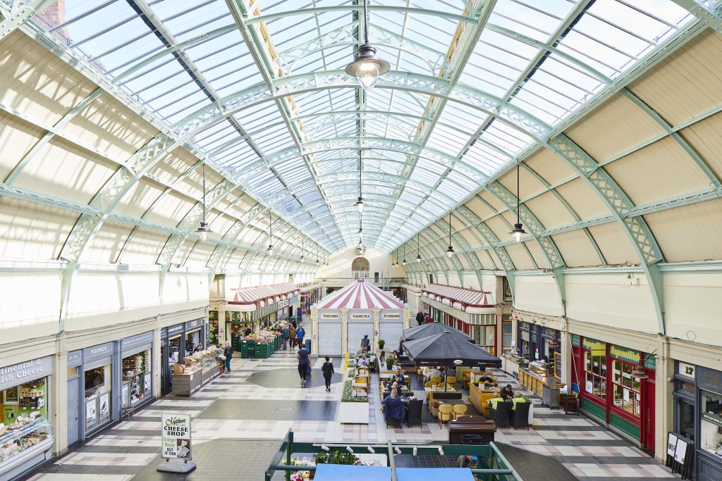 FaulknerBrowns unveils pavilions for revamp of listed Newcastle market