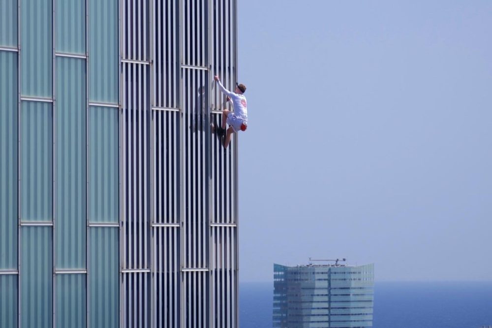 Has this man climbed your building?