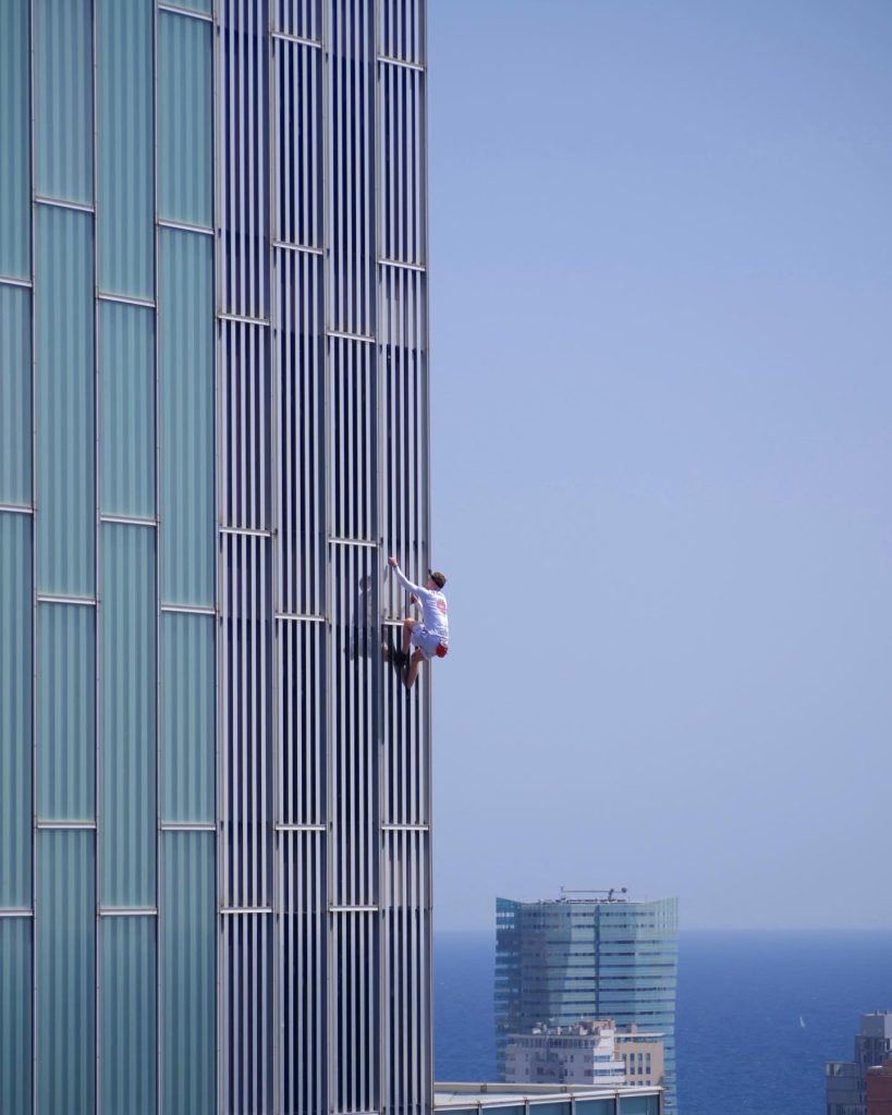 Has this man climbed your building?