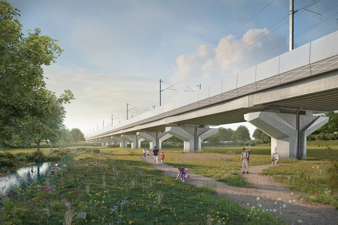 Weston Williamson’s ‘polished’ HS2 viaduct design selected in public vote