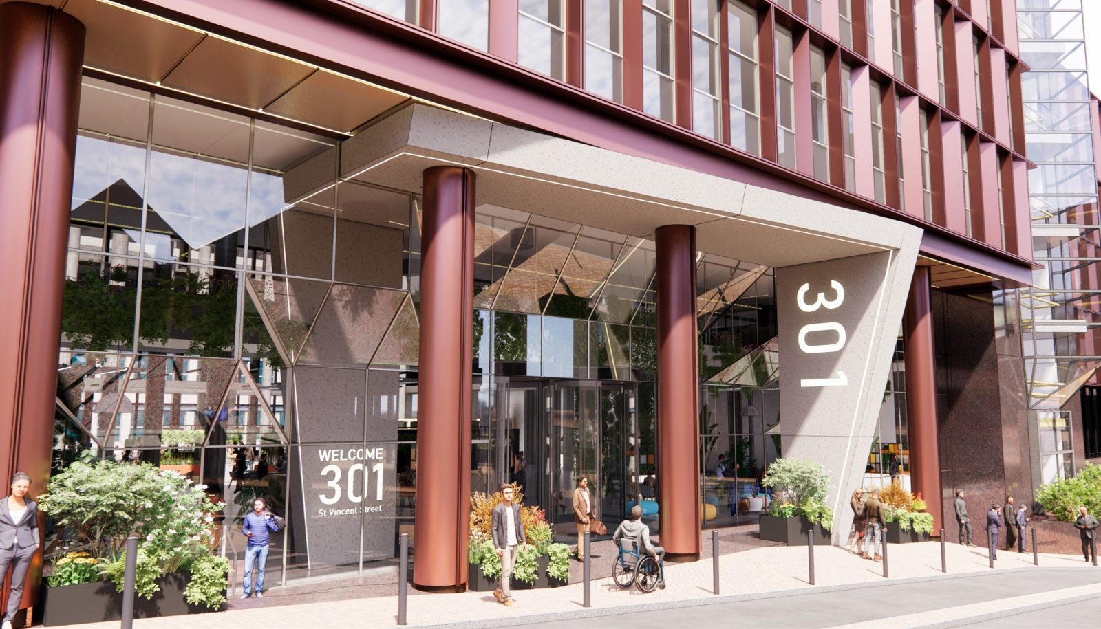 LOM submits Glasgow Santander HQ retrofit scheme