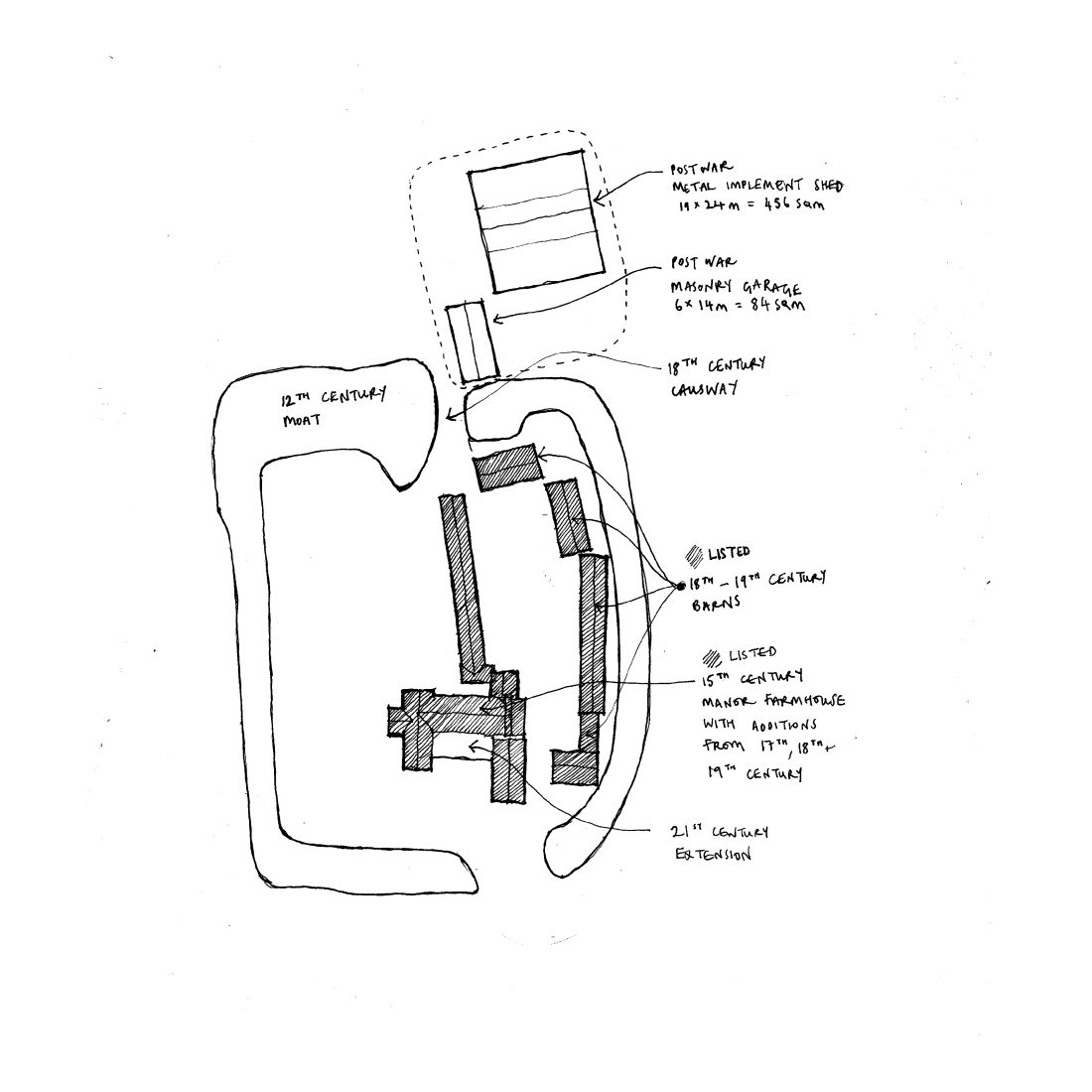 Studio Bark to build zero-carbon home next to 15th-century moated manor