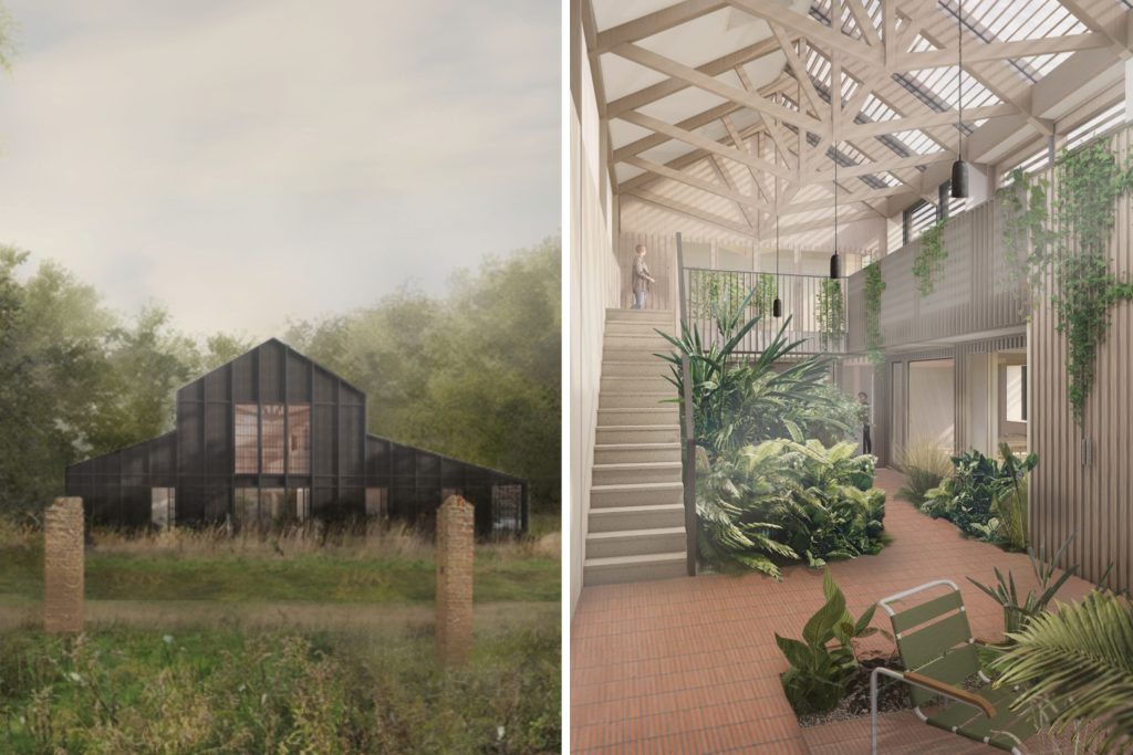 Studio Bark to build zero-carbon home next to 15th-century moated manor