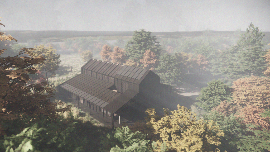 Studio Bark to build zero-carbon home next to 15th-century moated manor