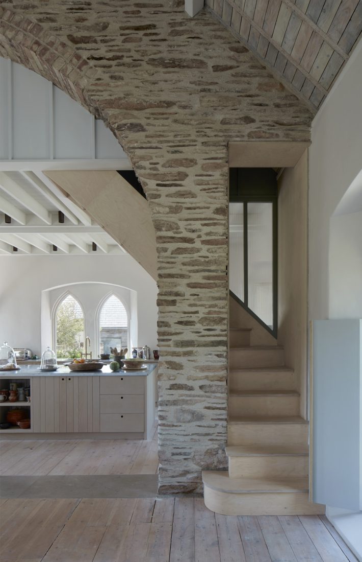 Tuckey Design Studio remodels house in converted Devon chapel