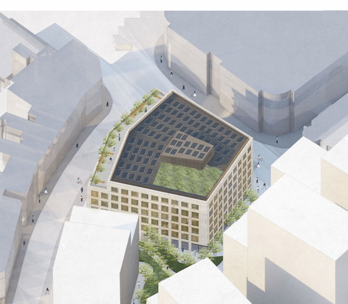 Waugh Thistleton wins approval for timber-framed office block in Maidenhead