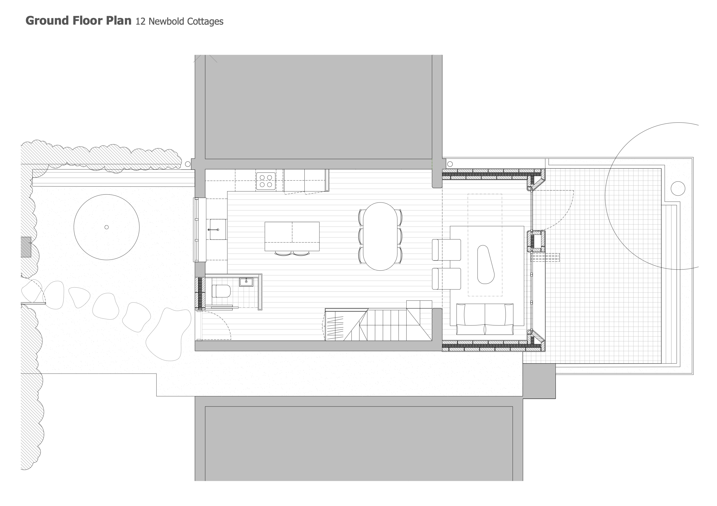 NIKJOO and Flawk reimagine post-war terraced house in east London
