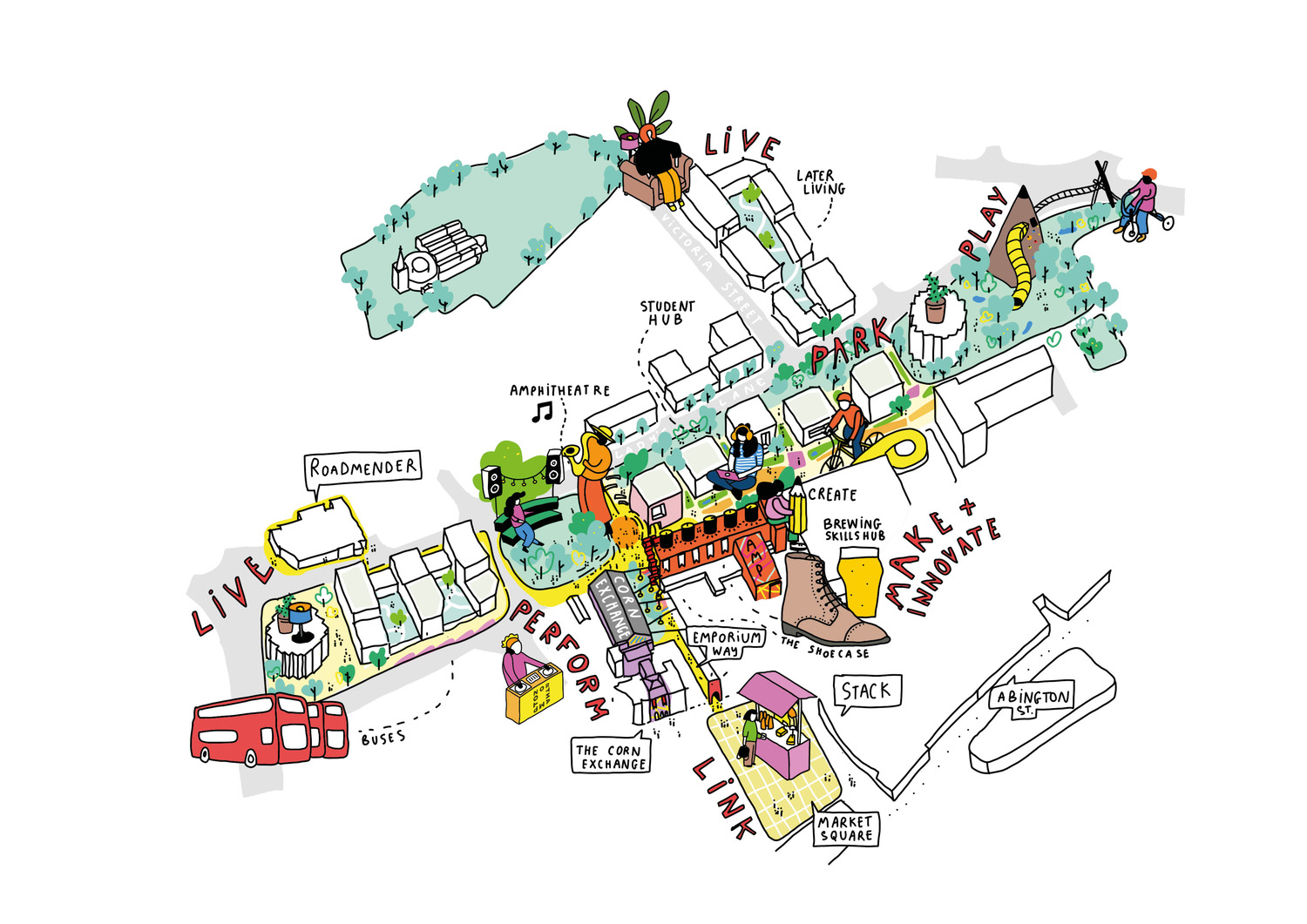 Studio Egret West reveals designs for Northampton’s ‘Mouth of Hell’ bus ...