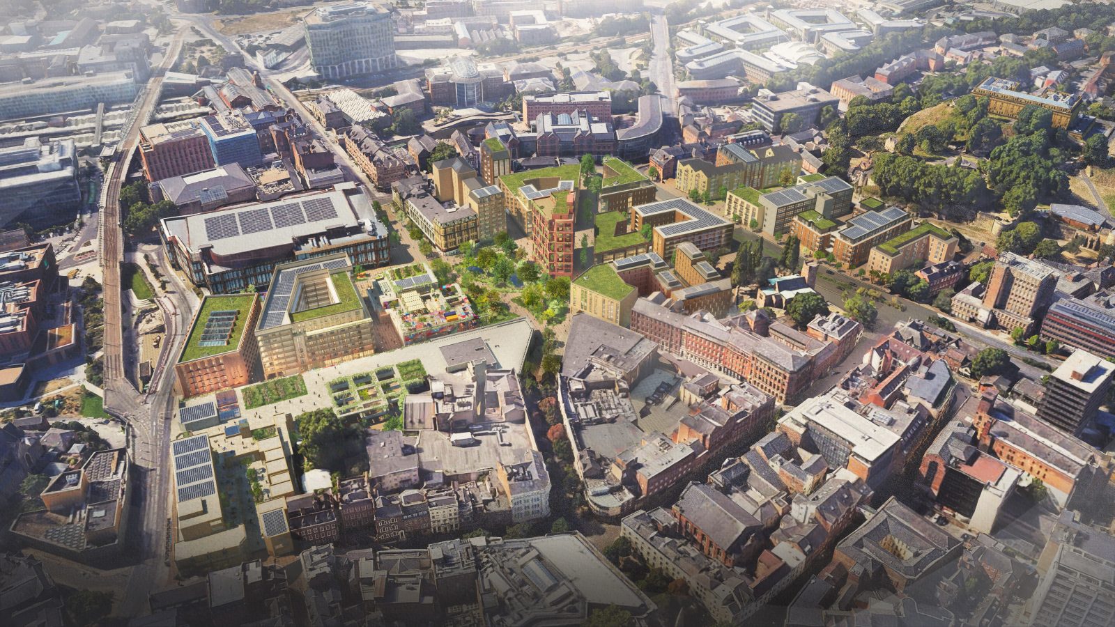 BDP unveils latest visualisations of Nottingham Broad Marsh masterplan