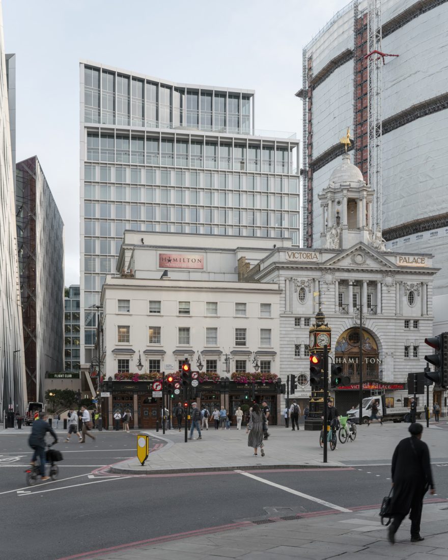 Lynch Architects completes colonnaded 18-storey office building in Victoria