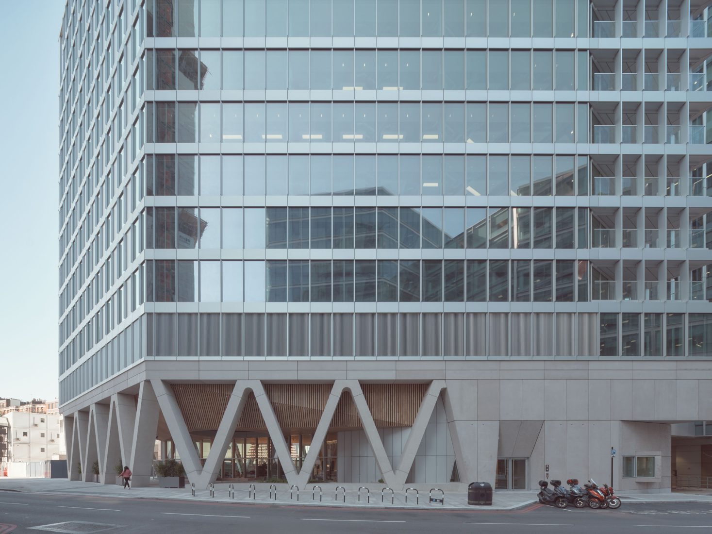 Lynch Architects completes colonnaded 18-storey office building in Victoria