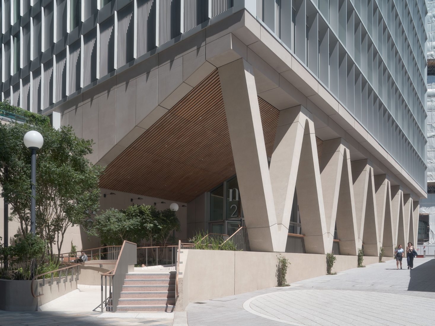 Lynch Architects completes colonnaded 18-storey office building in Victoria