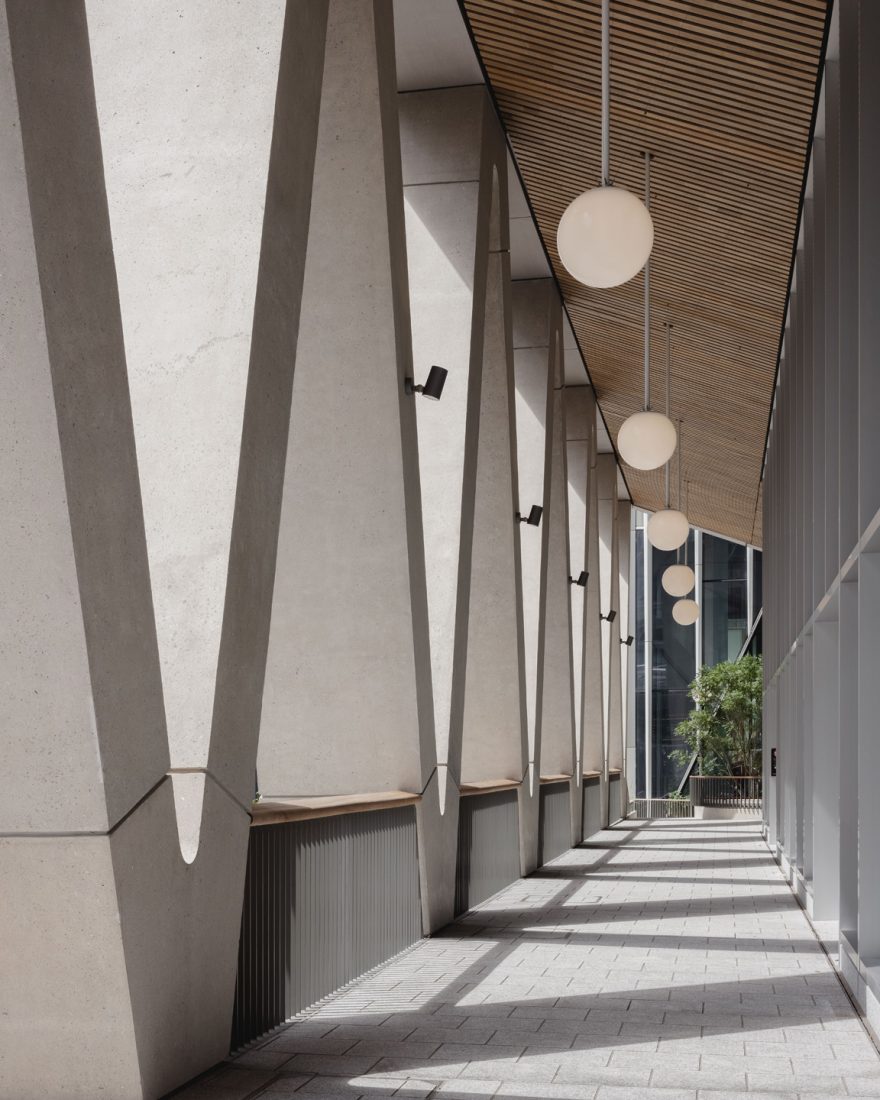 Lynch Architects completes colonnaded 18-storey office building in Victoria