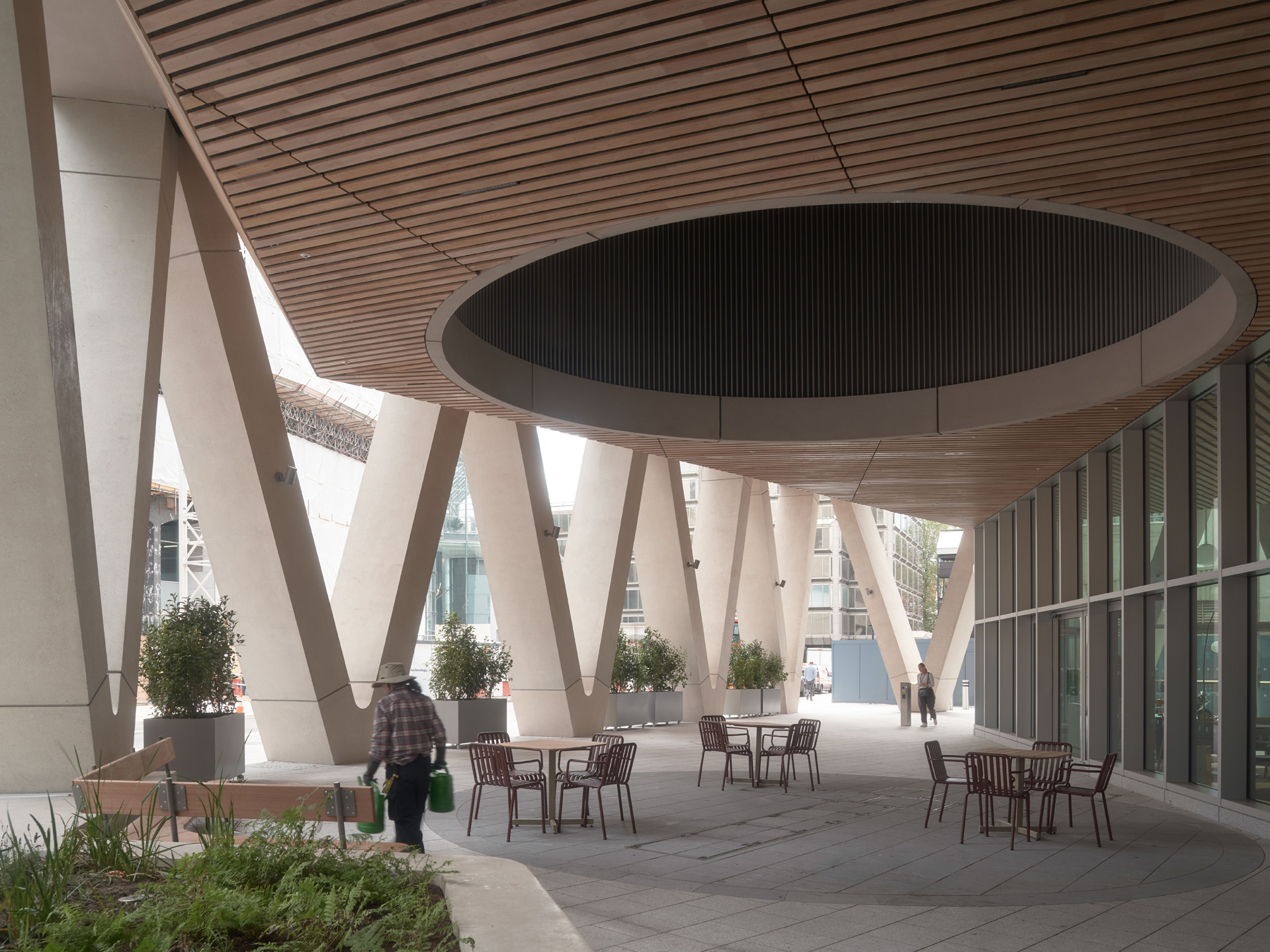 Lynch Architects completes colonnaded 18-storey office building in Victoria