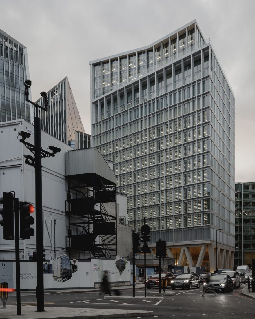 Lynch Architects completes colonnaded 18-storey office building in Victoria